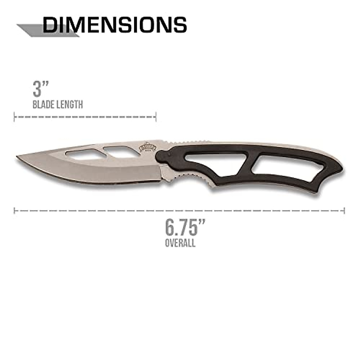 MASTER USA Mu-1123Sd Tactical Neck Knife 6.75-Inch Overall