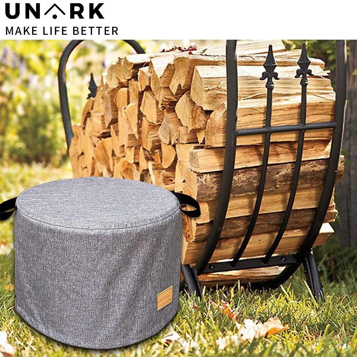 Fire Pit Cover For Solo Stove Cover Yukon 27 Inch ,Solo Stove Bonfire Cover Yukon Grey 27 Inch,Yukon Solo Stove Cover,Heavy Waterproof Protective Solo Stove Accessories,Solo Stove Yukon Cover