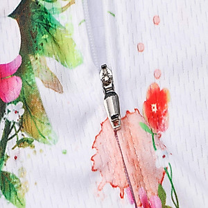 JPOJPO Women 's Cycling Jersey Women Bike Jersey Summer Bicycle Clothing Pro MTB Road Girl Cycling Shirts Tops Quick Dry, Breathable, Cd5806, M for Chest32-34