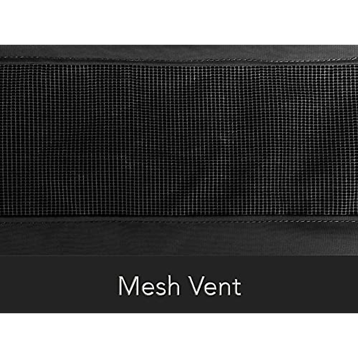 Covermates Round Firepit Cover – Water-Resistant Polyester, Mesh Ventilation, Fire Pit Covers-Black