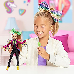JoJo Siwa 10 Inch Singing Doll, Sings Hit Song Titled "Non-Stop", Pink Jacket with Rainbow Fringe, by Just Play