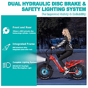 FREESKY Rocky 2025 Electric Bike for Adults 1200W Motor,90/105mile Range, 28+MPH Cargo Ebike with 48V 20/25Ah Samsung Battery Cell, 20x4 Fat Tires & Full Suspension Step-Through for Men/Women