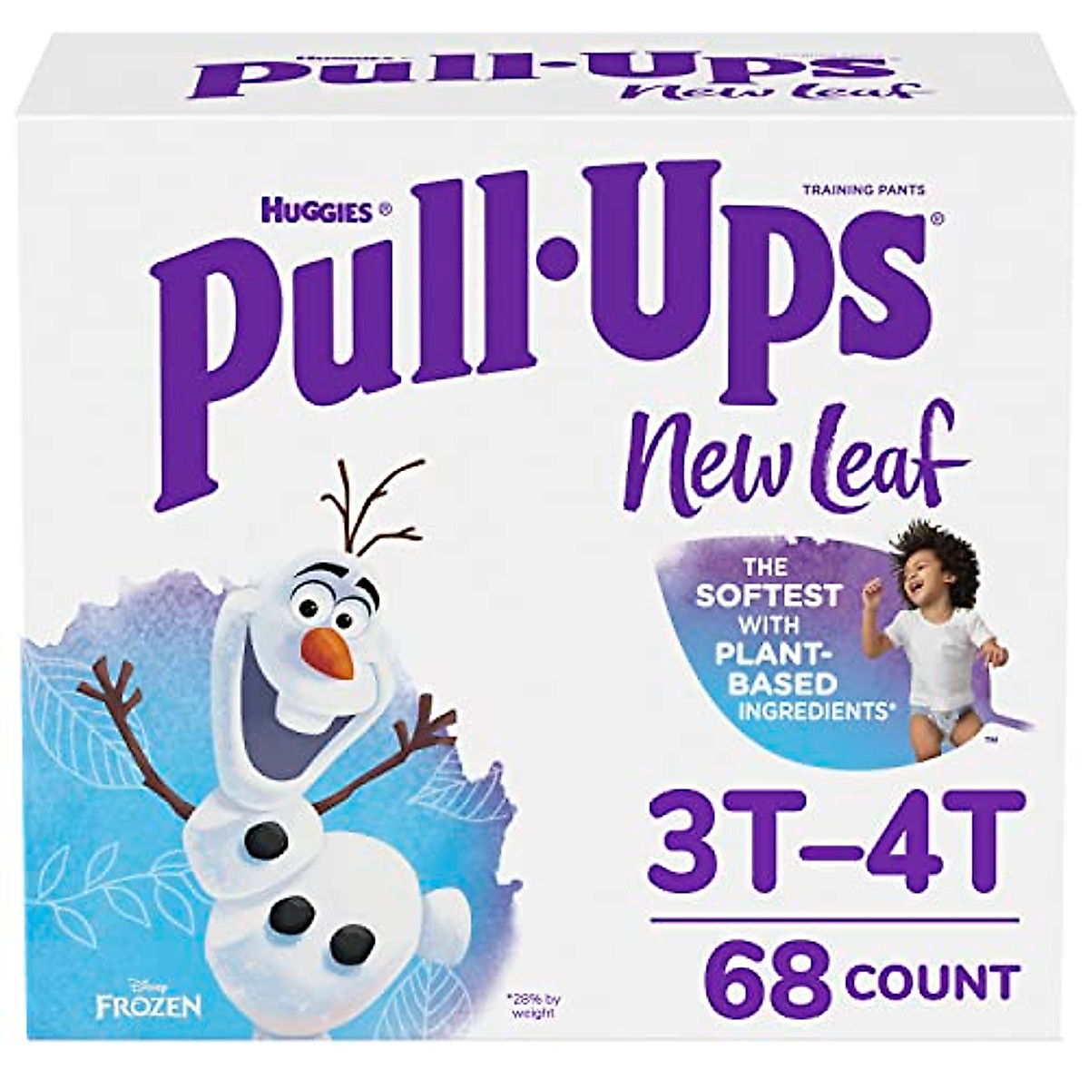 Pull-Ups New Leaf Boys' Disney Frozen Potty Training Pants, 3T-4T (32-40 lbs), 68 Ct