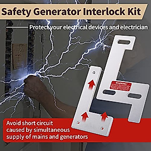 Generator-Interlock Kit for Siemens Murray - 150 or 200 amp Panels, 1-1/4” Spacing Between Main Breaker & Generator Circuit Breaker, Professional Interlock Kit for ITE, Gould, Thomas, Betts, Siemens