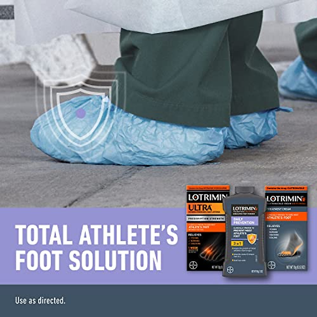 Lotrimin Athlete's Foot Daily Prevention Medicated Foot Powder Bottle, 3 Ounce