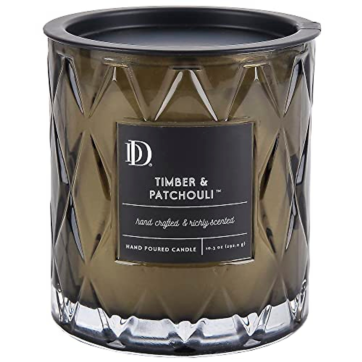 Timber & Patchouli Diamond Patterned Jar Candle
