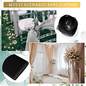 Timgle Tulle Fabric Rolls Bulk 54 Inch by 100 Yards (300 Ft) Tulle Ribbon Netting Fabric Spool Tulle Bolt for DIY Crafts Tutu Skirt Christmas Baby Shower Birthday Party Wedding Decorations(Black)