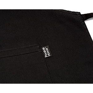 Pookie Home Premium Plain Aprons for Women with Pockets, Color Kitchen Aprons for Cooking- Water/Stain Resistant Chefs Apron