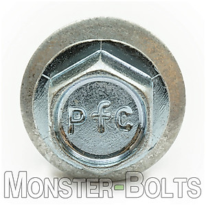 (50) #14 x 1" Indent HWH with Bonded EPDM Sealing Washer, Hex Washer Head Unslot, 1/4" Zinc #3 Point Self Drilling TEK Sheet Metal Roofing Screws - MonsterBolts (50, #14 x 1")