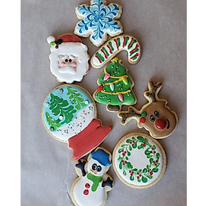 Christmas Cookie Cutter Set-9 piece-Gingerbread Men, Snowflake, Reindeer, Angel, Christmas Tree, Snowman, Santa Face and More Cookie Cutters molds