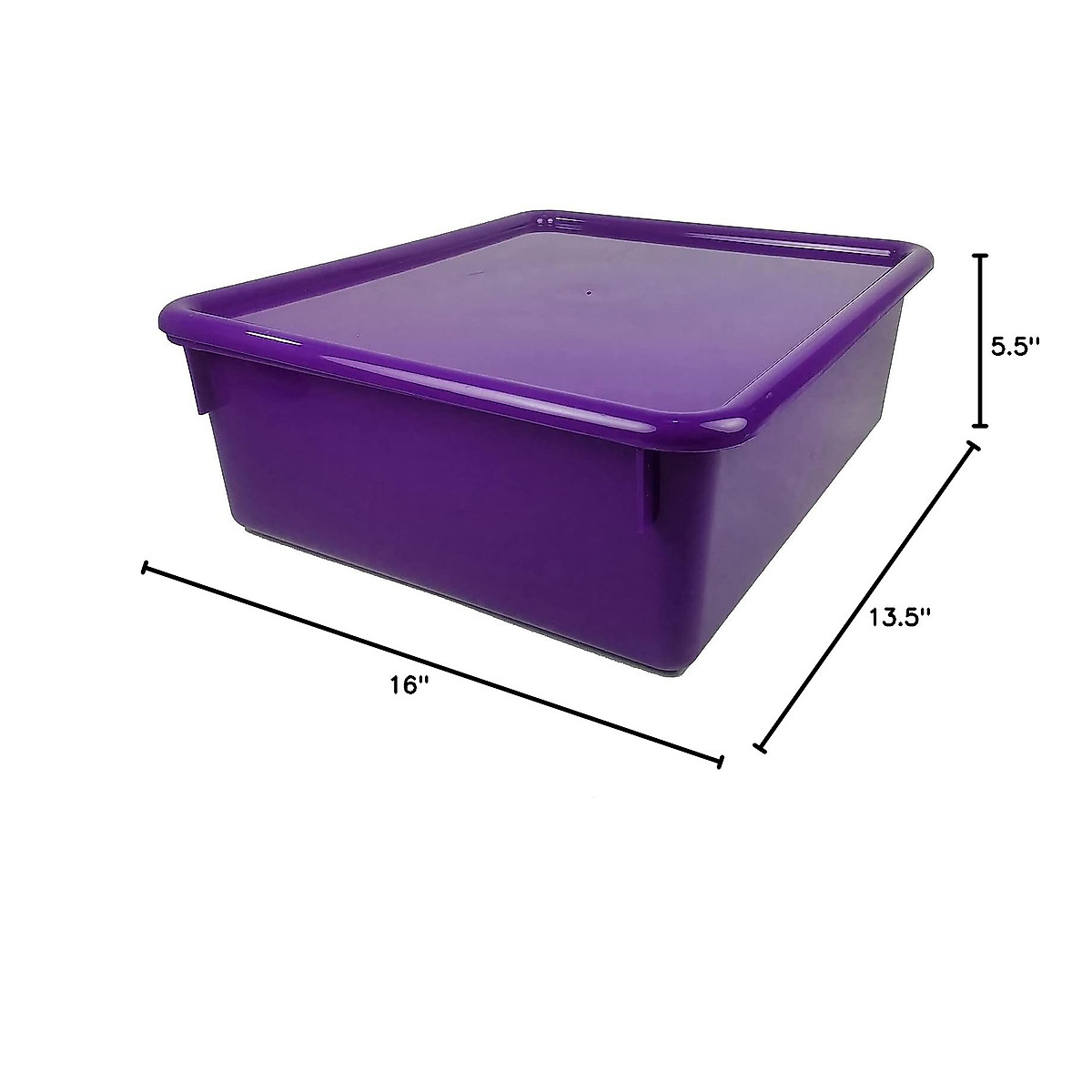 Romanoff, Purple Double Stowaway Tray with Lid