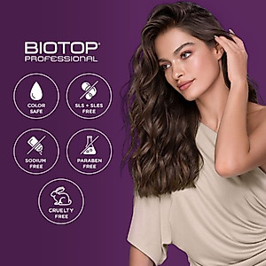Biotop Professional 69 Pro-Active Hair Shampoo - Frizz Control, Curl Defining & Color Safe Shampoo Made with Coconut Oil, Avocado Oil & Almond Oil - Paraben, SLS & Cruelty-Free Hair Care (11.15oz)