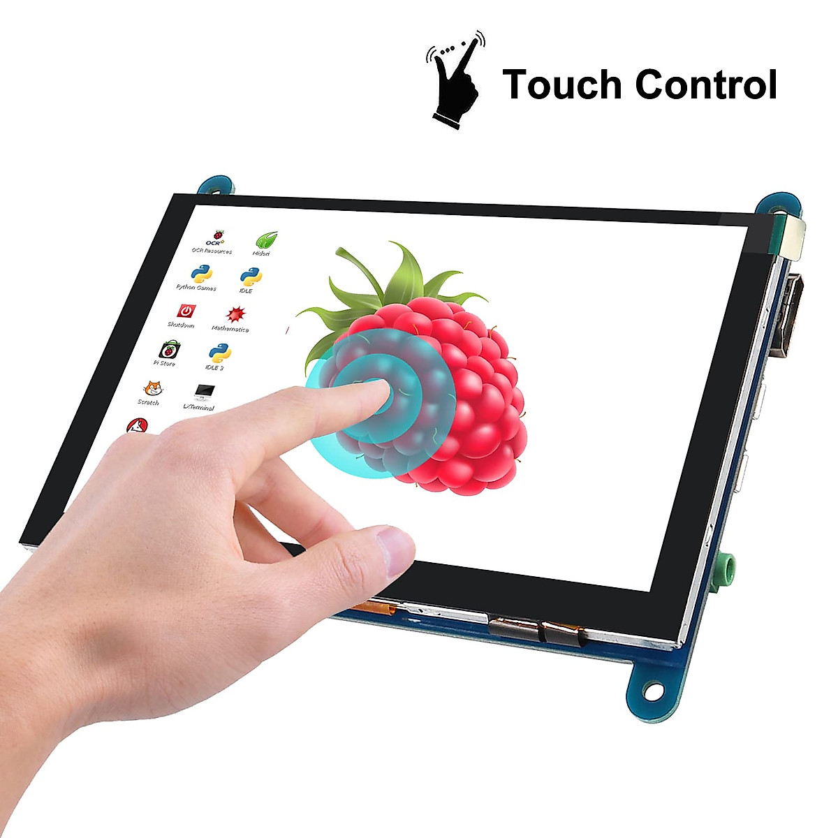 DORHEA 5 inch for Raspberry Pi Display Module 5” Touch Screen 800x480 Pixel Touch Screen HDMI Display for Raspberry Pi 4 3 2 Model B RPi 1 B B+ A A+