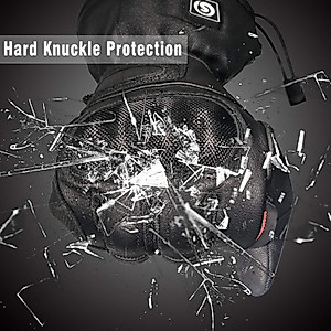 day wolf Heated Motorcycle Gloves Waterproof 7.4V 2200MAH Electric Rechargeable Battery Gloves for Winter Biking Skiing Cycling Hunting Fishing Ski Snow Men Women (M)