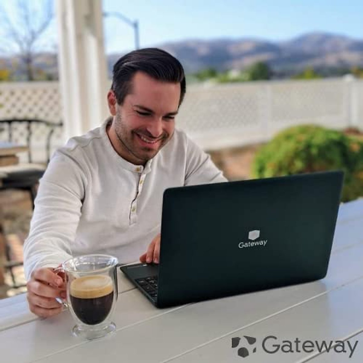 Gateway 15.6" FHD Ultra Slim Budget Notebook, Intel Pentium Processor (4-Core, up to 3.1 GHz), 4GB RAM, 128GB Storage, Precision Touchpad, HDMI, Windows 10S, Microsoft 365 1 Year, Charcoal Black