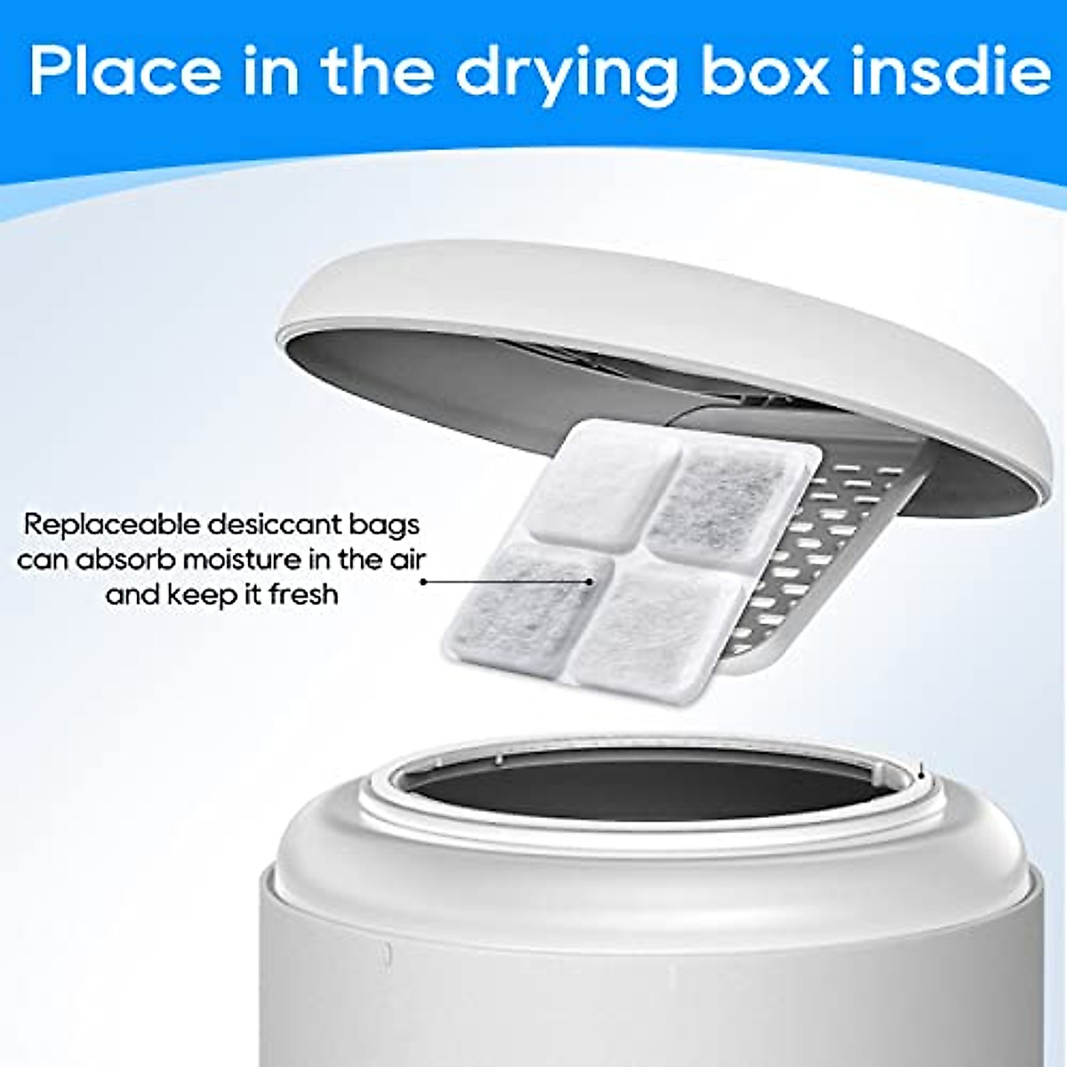 MyfatBOSS Pet Food Desiccant Bag Compatible with Petlibro Automatic Cat dog Feeders, 8 Pack Upgrade Desiccant Packets Keep Pet Food Dry and Fresh for Pet Feeder PLAF001,PLAF002,PLAF101,PLAF005,PLAF006