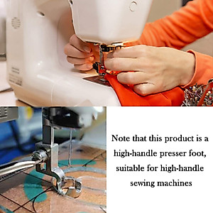 High Shank Ruler Frame Free Motion Darning Foot for Quilting Embroidery- Ruler Presser Foot with Slot Open Fits All High Shank Sewing Machines