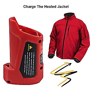 DSANKE USB Power Source for Milwaukee M12 48-59-1201 49-24-2310 USB Charging Adapter 10.8V/12V Heated Jacket Power Source Li-ion Battery Power Source