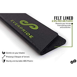 EVERPRIDE Chef Knife Sheath Set (4-Piece Set) Universal Blade Edge Cover Guards for Chef’s and Kitchen Knives – Durable, BPA-Free, Felt Lined, Sturdy ABS Plastic – Knives Not Included