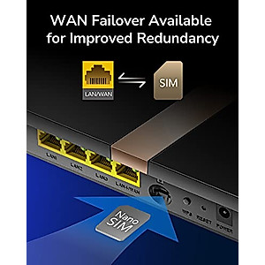 Cudy New AC1200 Unlocked 4G LTE Modem Router with SIM Card Slot, 1200Mbps Mesh WiFi, EC25-AFX Qualcomm Chipset, Detachable Cellular Antennas, DDNS, VPN, LT500D