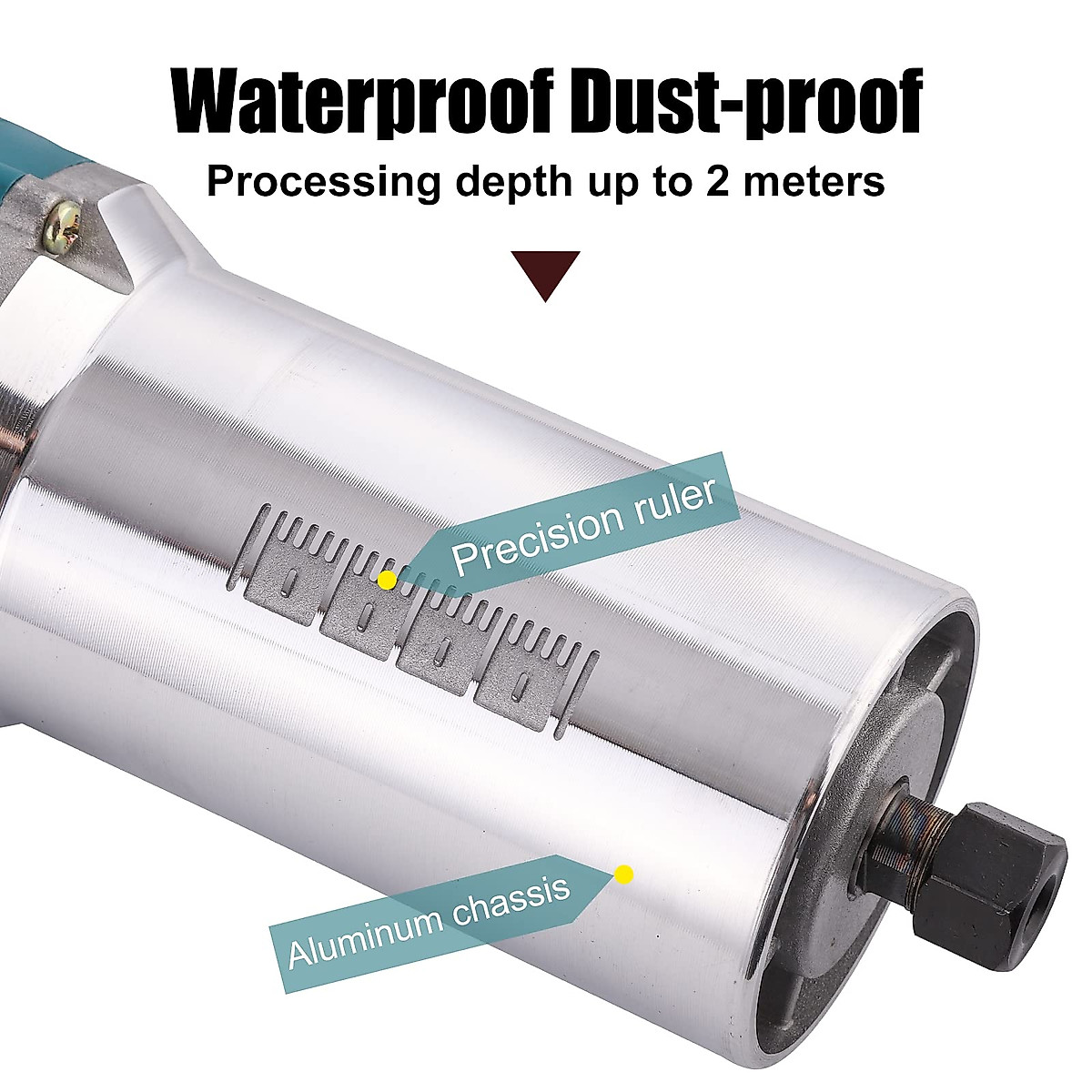 AKYPACH Wood Router Tool Electric Hand Trimmer Laminate Milling Engraving Hand Machine Joiner 110V 800W with 15pcs Trim Router Bits Slotting Carving 1/4" Collets Woodworking Tool