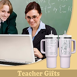 Chaos Coordinator Laser Engraved 40 Oz Tumbler - Handle, Water Bottle - Perfect Gifts for Women