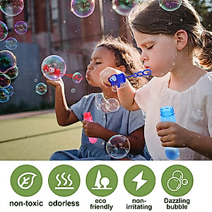 24Pcs Dinosaur Bubble Wands, Dinosaur Birthday party favors, Bubbles for Kids,Outdoor Toys, Goodie Bags Filler, Bubble Blowing Toys,Prize Boxes.(with 24 Gift Cards)