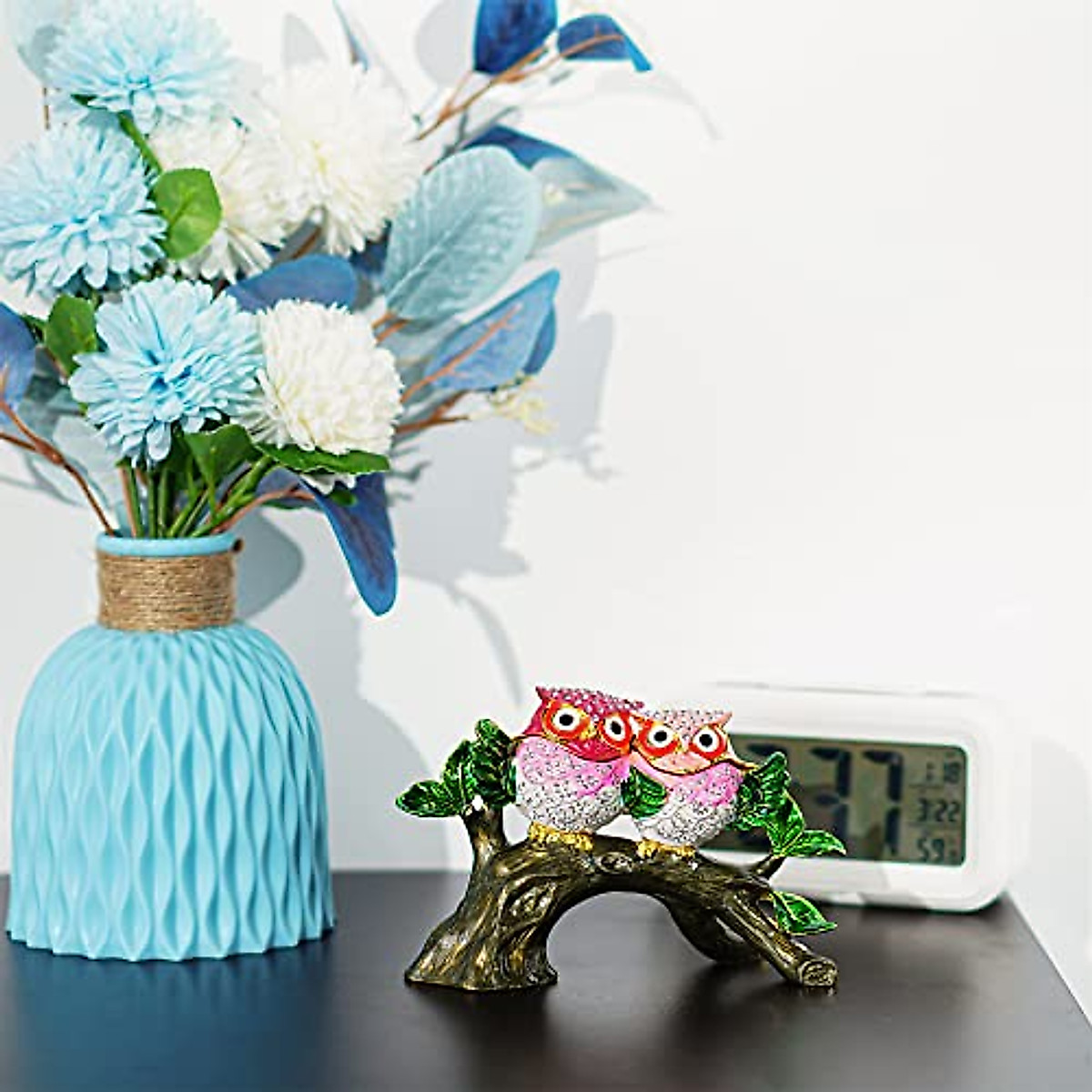 YU FENG Cute Owl And Camel Animal Trinket Jewelry Box