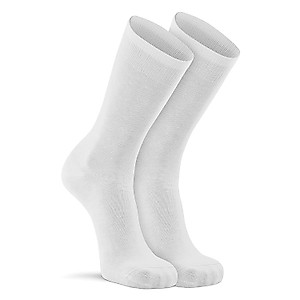 Fox River Men's Standard Therm Ultra-Lightweight Crew Liner Cold Weather & Winter Socks | Moisture-Wicking | Breathable | Warm, White, Medium
