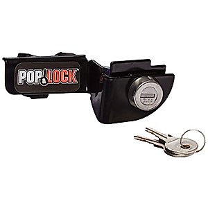 POP & LOCK – Manual Tailgate Lock for Dodge Ram 1500, 2500, and 3500, Fits 1994 to 2001 (Black, PL3300, Works with No Factory Lock)