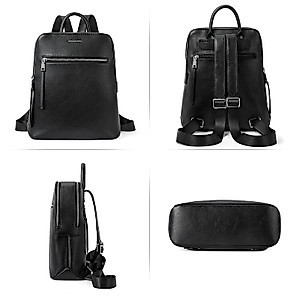 BOSTANTEN Leather Backpack Purse for Women Work Travel Backpack Stylish Ladies Shoulder Bags