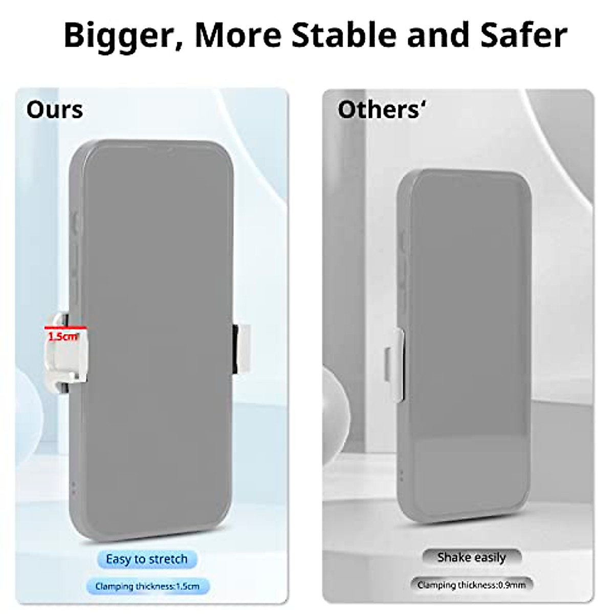 HAFOKO OM6 Metal Magnetic Phone Holder with Cold Shoe for Microphone Smartphone Tripod Mount Compatible for DJI OM 6 /OM 5/OM 4 Smartphone Handheld Gimbal Stabilizer Accessories