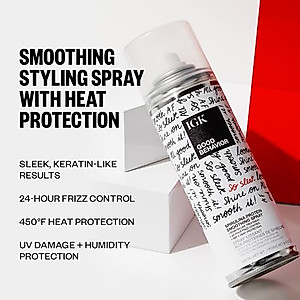IGK GOOD BEHAVIOR Spirulina Protein Smoothing Spray | Keratin Like Treatment + Frizz Control + Heat Protectant | Vegan + Cruelty Free | 5.6 Oz