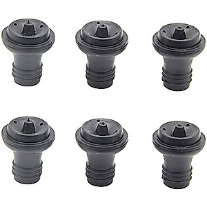 Wine Saver Vacuum Stoppers, Set of 6, Rubber Wine Stoppers, for Wine Saver Vacuum Pump Preserver, Bottle Rubber Corks To Preserve Wine Flavor Best Wine Air Vacuum Stoppers To Keep Wine Fresh
