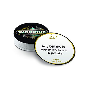 MindWare Shenanigames Adult Party Games: Wordtini - Word-Making Martini-Shaking Game - Choose Your own Level of NSFW - Adaptable for Work, College Parties, Bars & Game Nights