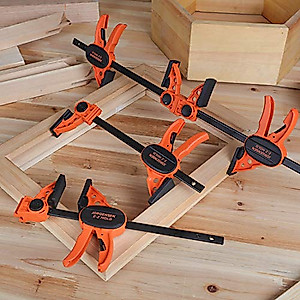 Jorgensen 6" Spreader/Bar Clamp Set, 4-pack,One-Hand Light Duty E-Z Hold Clamp/Spreader, 99216A