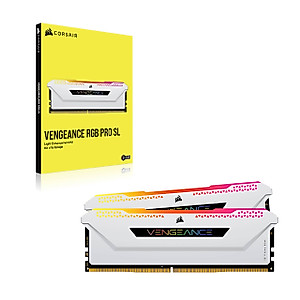 Corsair Vengeance RGB PRO SL Series DDR4 Light Enhancement Kit (Contains No Physical Memory, Dynamic Ten-Zone RGB Lighting, Wide Compatibility with Most Intel® and AMD DDR4 Motherboards) White