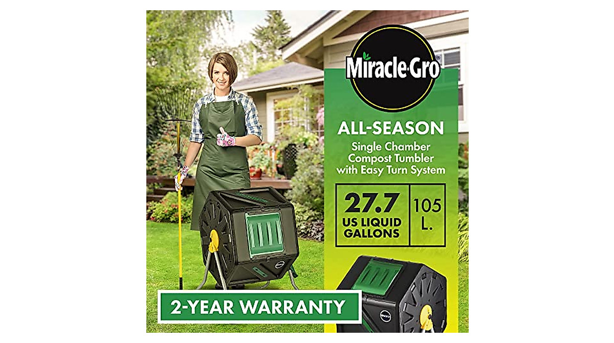 Miracle-Gro Small Composter - Compact & Heavy Duty