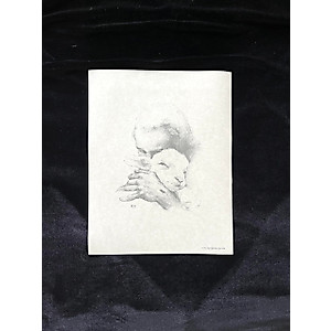 Jesus and the Lamb Print 11x14 on Parchment