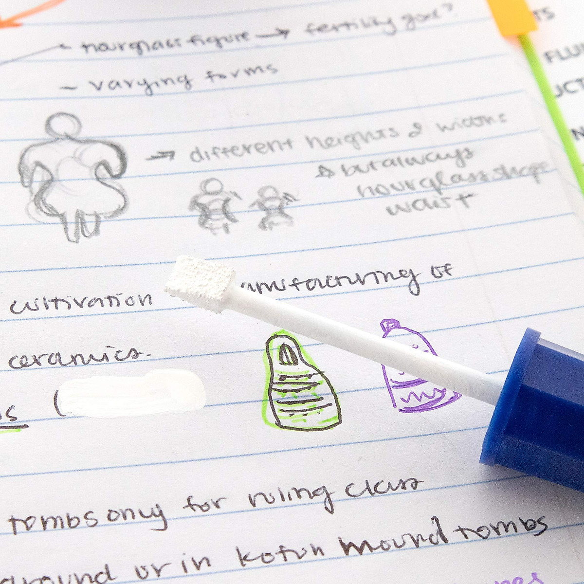 BAZIC Correction Fluid (0.7 oz / 20 ml), Foam Brush Applicator, Instant Corrections Pen White Out Wipe Out Liquid (2/Pack), 2-Packs