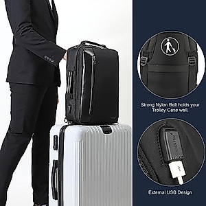 TIGERNU Laptop Backpack for Men 4-in-1 Business Backpack 15.6 Inch Computer Professional Backpack for Travel (TGN-B006 Black)