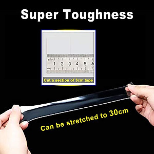 MEMX Nano Double Sided Tape Heavy Duty, 16.4FT Multipurpose Strong Mounting Tape, Reusable Removable Washable Traceless Gel Grip Adhesive for Mounting Carpet, Poster Sticky Wall, Home, Office Decor.