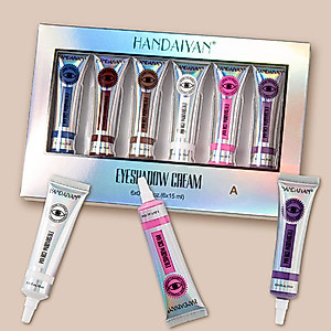 Bysiter Matte Eyeshadow Cream 6 Colors Matte Liquid Eyeshadow Makeup Set Waterproof High Pigmented Smudgeproof Long Lasting Colorful Eye Shadow Gift Sets for Girls Women