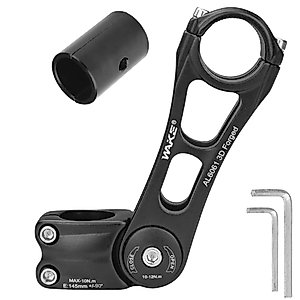 CYSKY Bike Stem Universal 31.8mm and 25.4mm Adjustable ± 90 Degree 145mm MTB Stem Bike Stem Riser Short Handlebar Stem for Mountain Bike Road Bike BMX City Bike Bicycle (145mm)