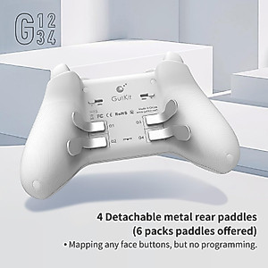 AKNES Gulikit KK3 MAX Controller, Hall Joysticks&Triggers Controller for Switch/Android/iOS/Steam Deck, 4 Back Buttons,Maglev/Rotor/HD Vibration,Wired/Wireless with 1000Hz Polling Rate for Wins-Black