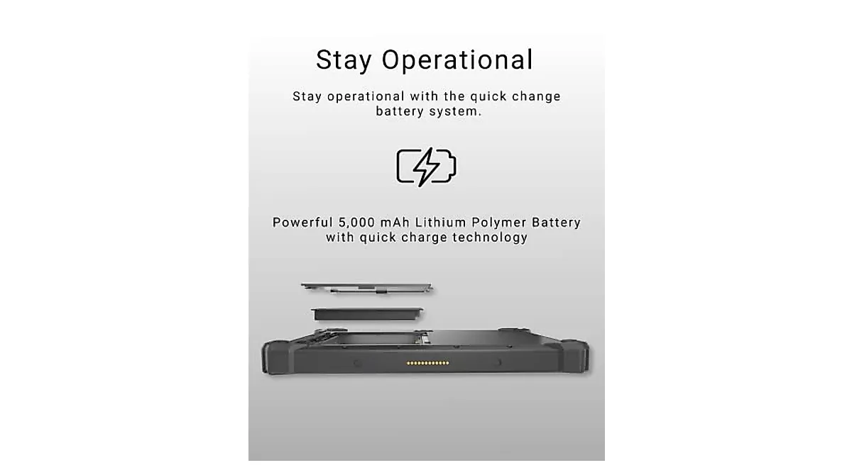 Minno Intrepid Rugged Windows Tablet with 2D Scanner