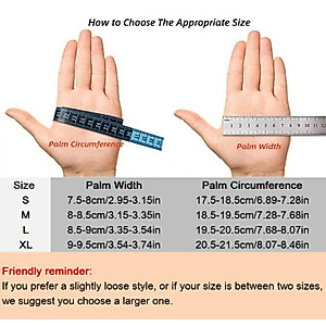 EXCEREY Red Cycling Gloves Mountain Bike Gloves for Outdoor Sports, Driving, Climbing for Men & Women (Red, M)