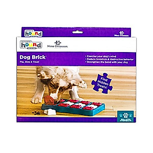 Outward Hound Nina Ottosson Dog Brick Interactive Treat Puzzle Dog Toy, Intermediate