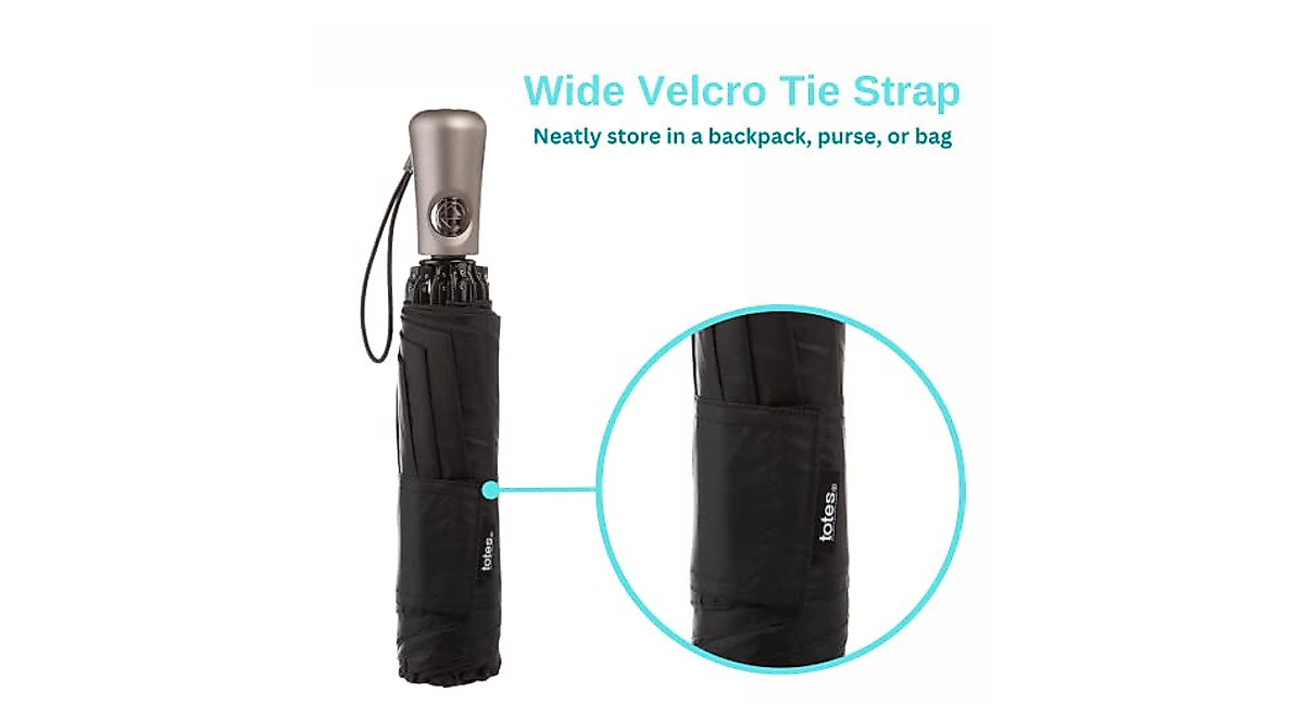 Totes InBrella: Compact Reverse Closing Umbrella