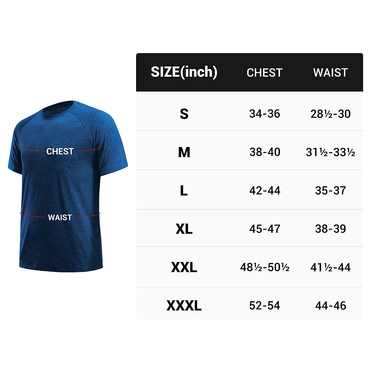 TVKSOM Workout Shirts for Men Pack Quick Dry Moisture Wicking Gym Shirts for Men Athletic Exercise Short Sleeve Tee Tops